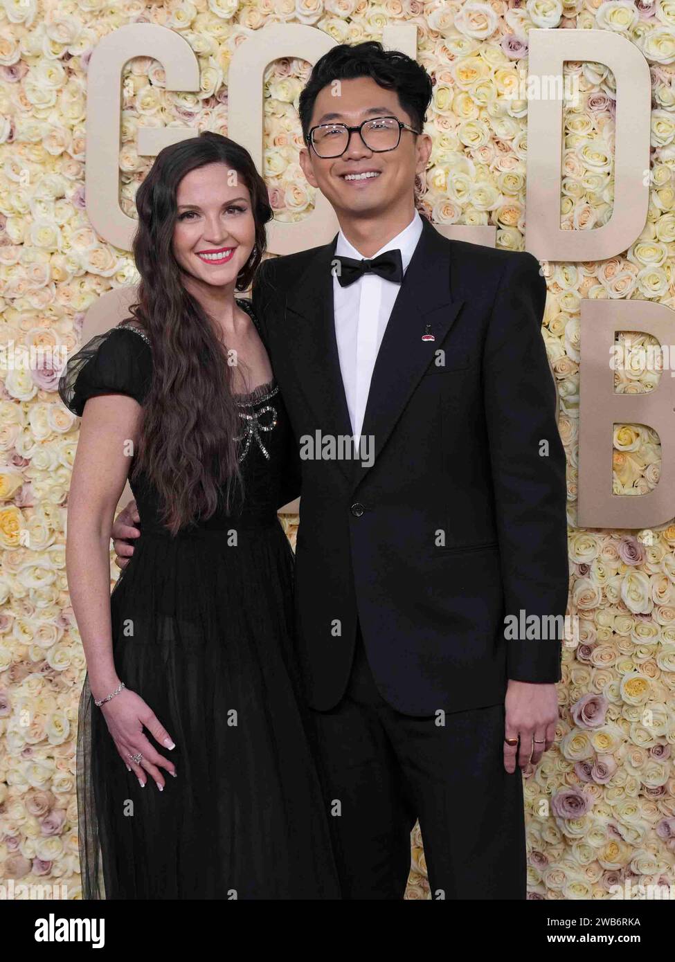 Los Angeles, USA. 07th Jan, 2024. Caty Solone Lee Sung Jin attends the arrivals of The 81st ...