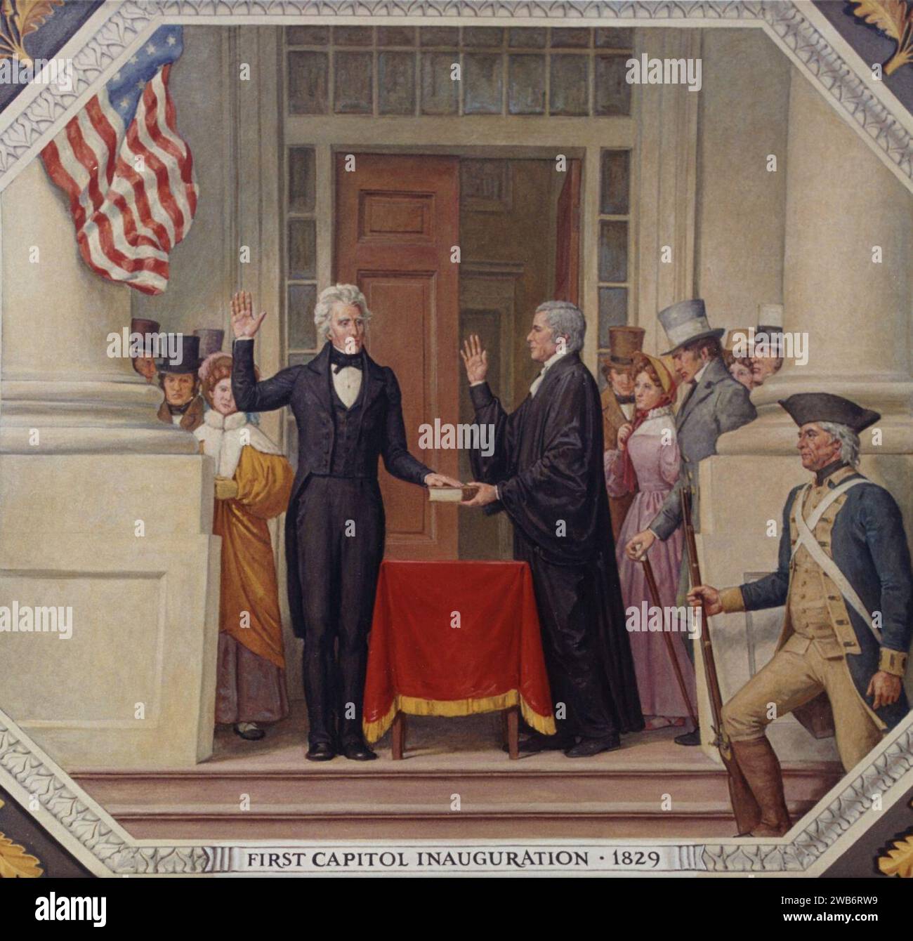 1829 Inauguration of President Andrew Jackson Stock Photo - Alamy