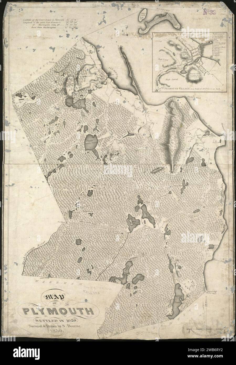 Map of bourne hi-res stock photography and images - Alamy
