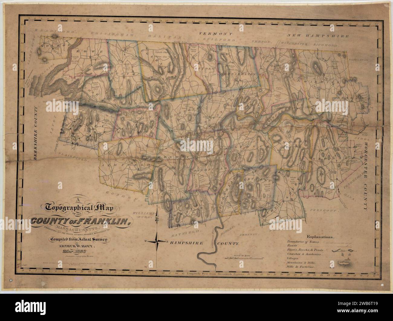 Brooks county map hi-res stock photography and images - Alamy