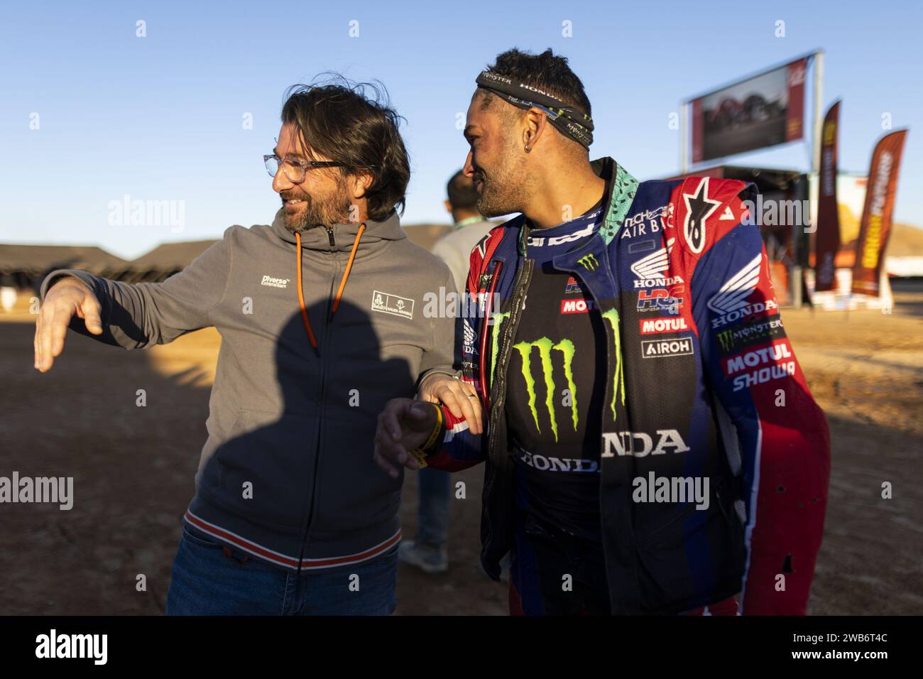 CASTERA David (fra), Directeur du Dakar, BRABEC Ricky (usa), Monster ...