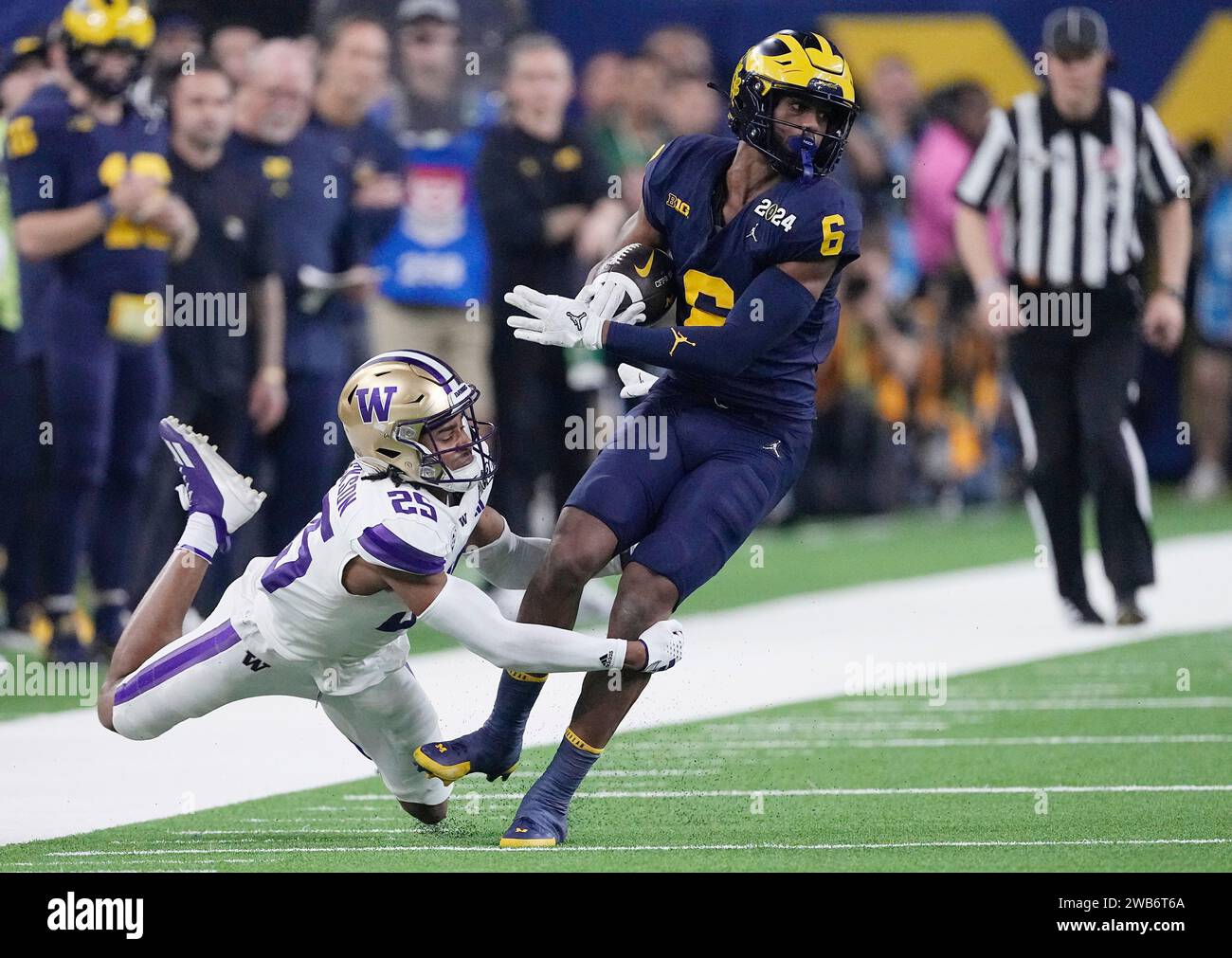 Houston, United States. 08th Jan, 2024. Michigan Wolverines wide ...