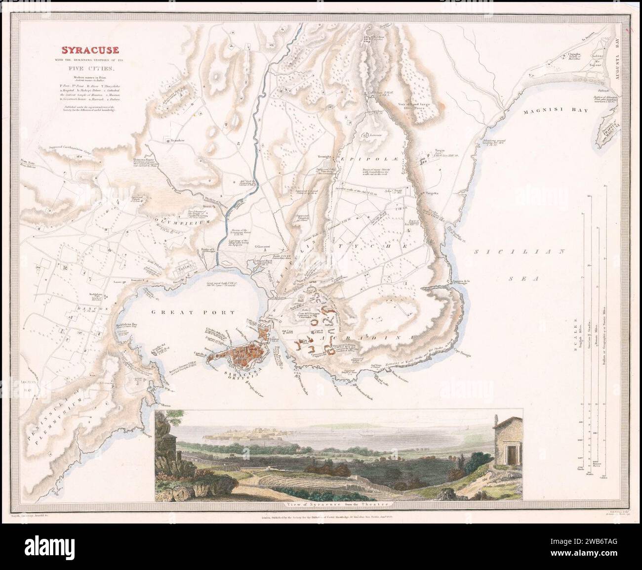 Map of syracuse hi-res stock photography and images - Alamy