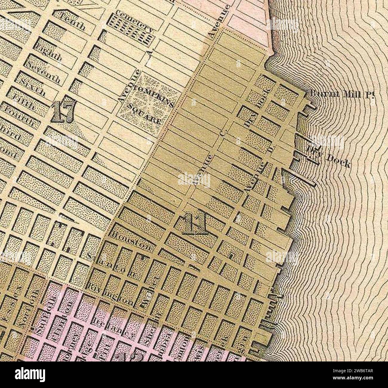 1839 Bradford Map of New York City, New York - Geographicus ...