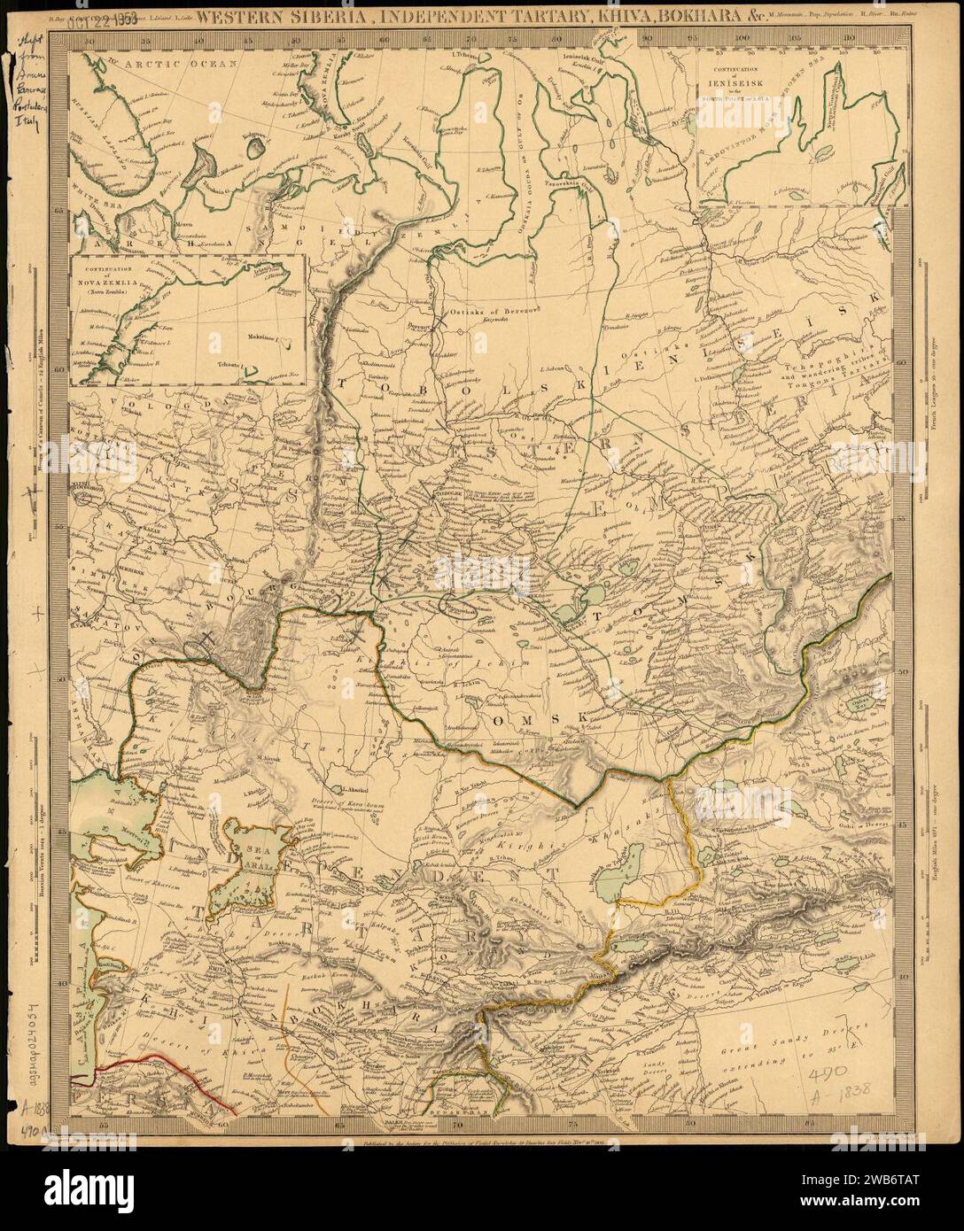 Western siberia map hi-res stock photography and images - Alamy