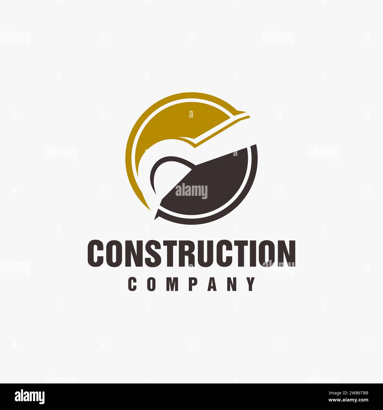 Simple Excavator and backhoe logo, construction logo icon vector ...