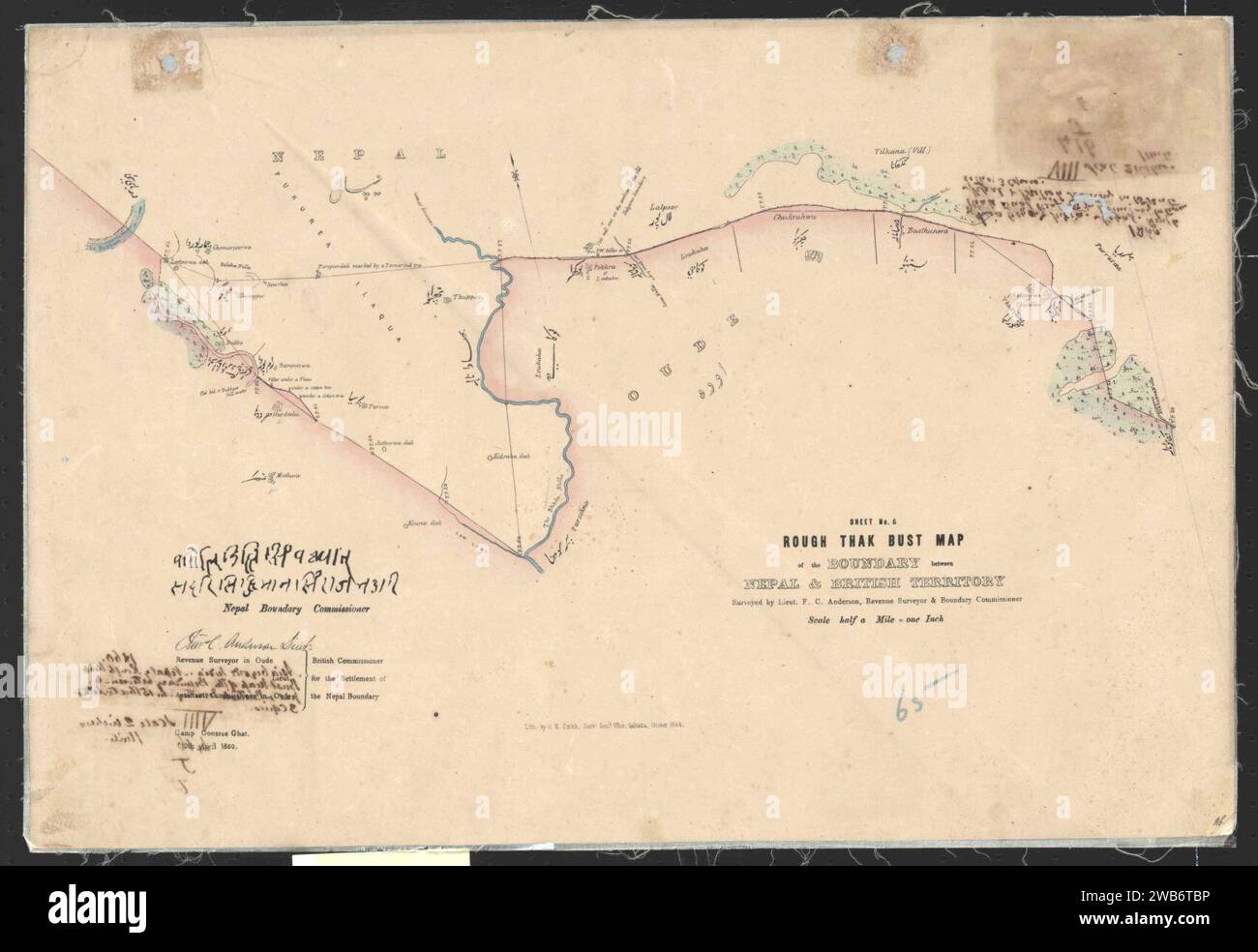 Historical nepal map hi-res stock photography and images - Alamy