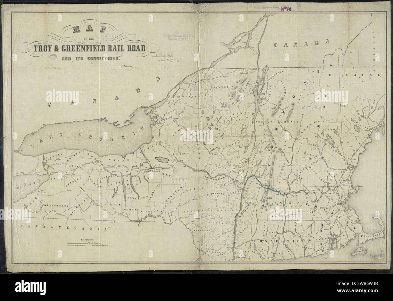 Map of thayer hi-res stock photography and images - Alamy