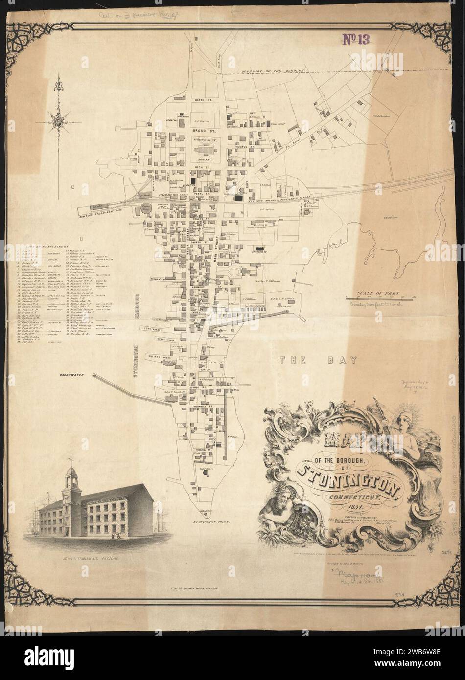 Map of stonington hi-res stock photography and images - Alamy