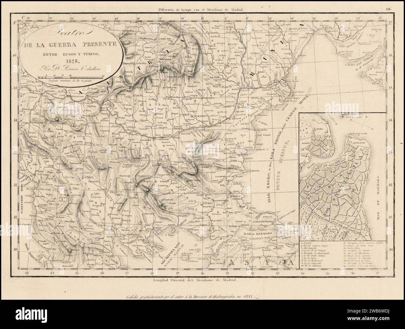 Russo turkish war map hi-res stock photography and images - Alamy