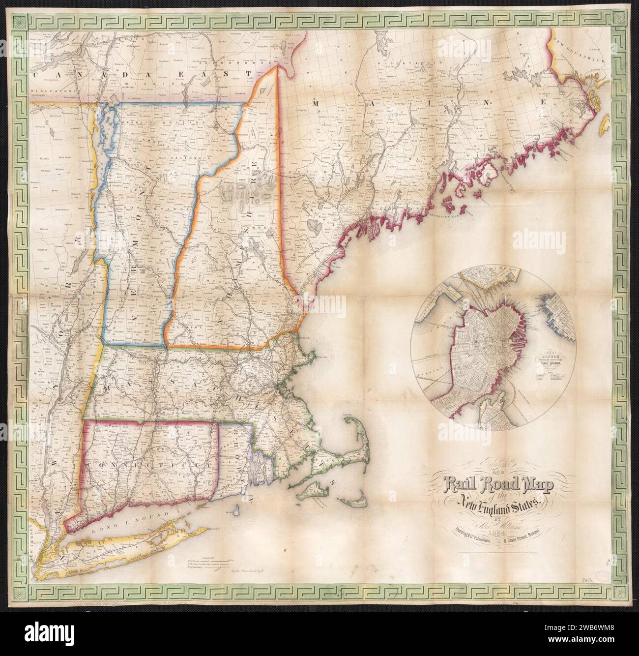 Telegraph and rail road map hi-res stock photography and images - Alamy