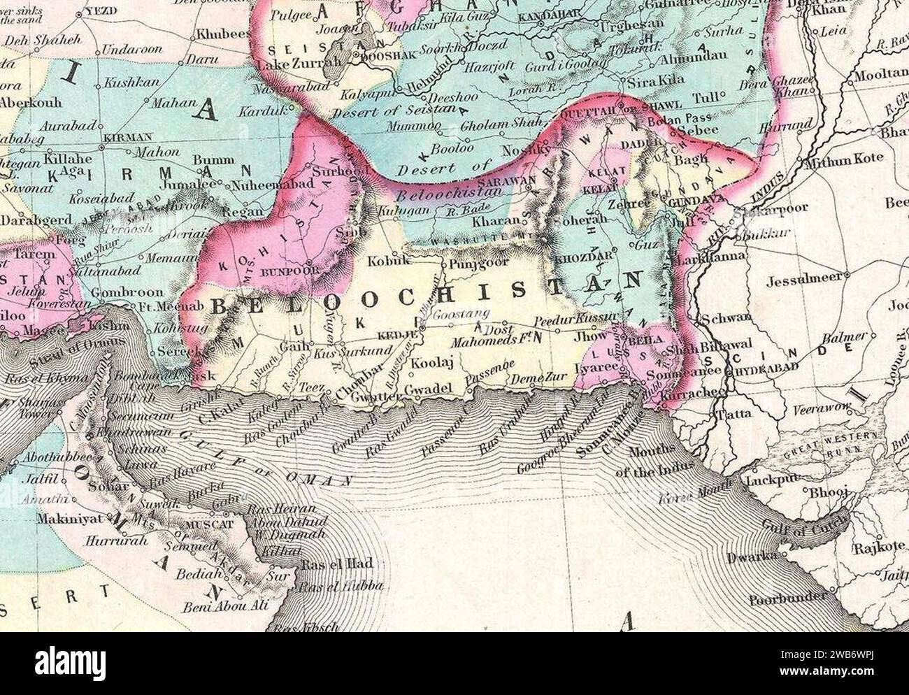 Balochistan map hi-res stock photography and images - Alamy