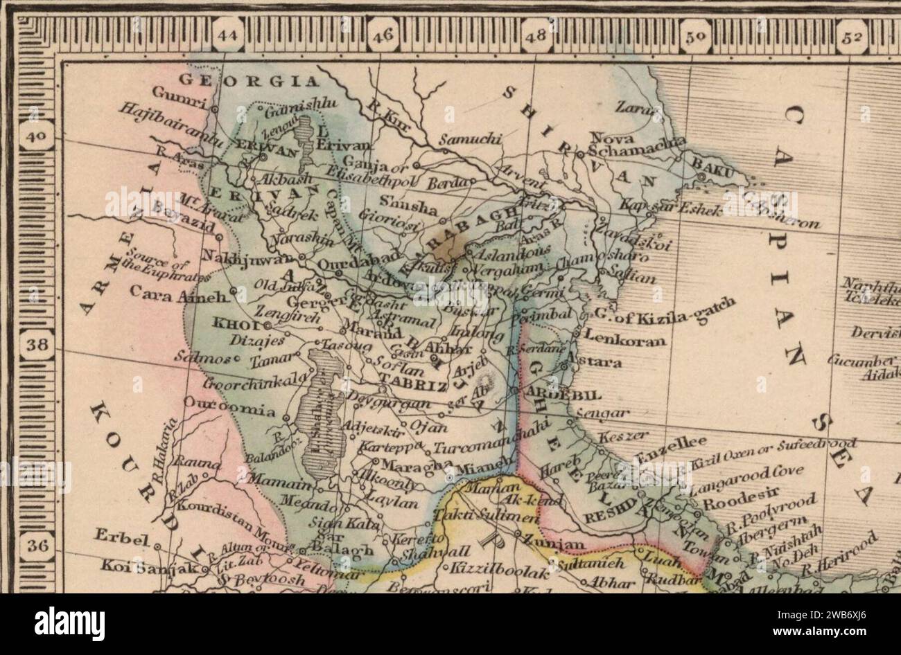 Historical azerbaijan map hi-res stock photography and images - Alamy