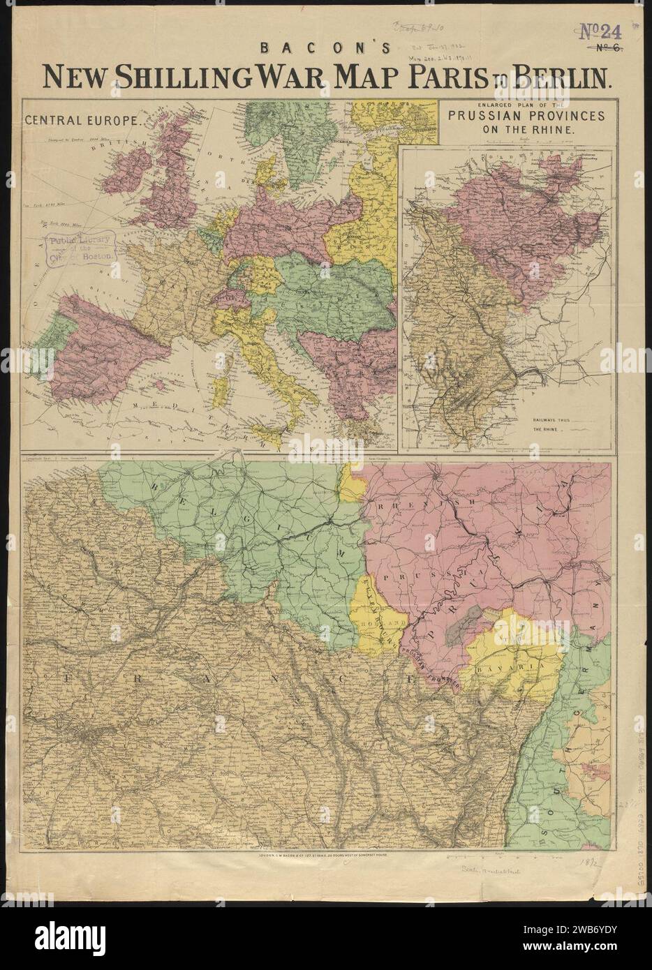 Map of paris 1870 hi-res stock photography and images - Alamy