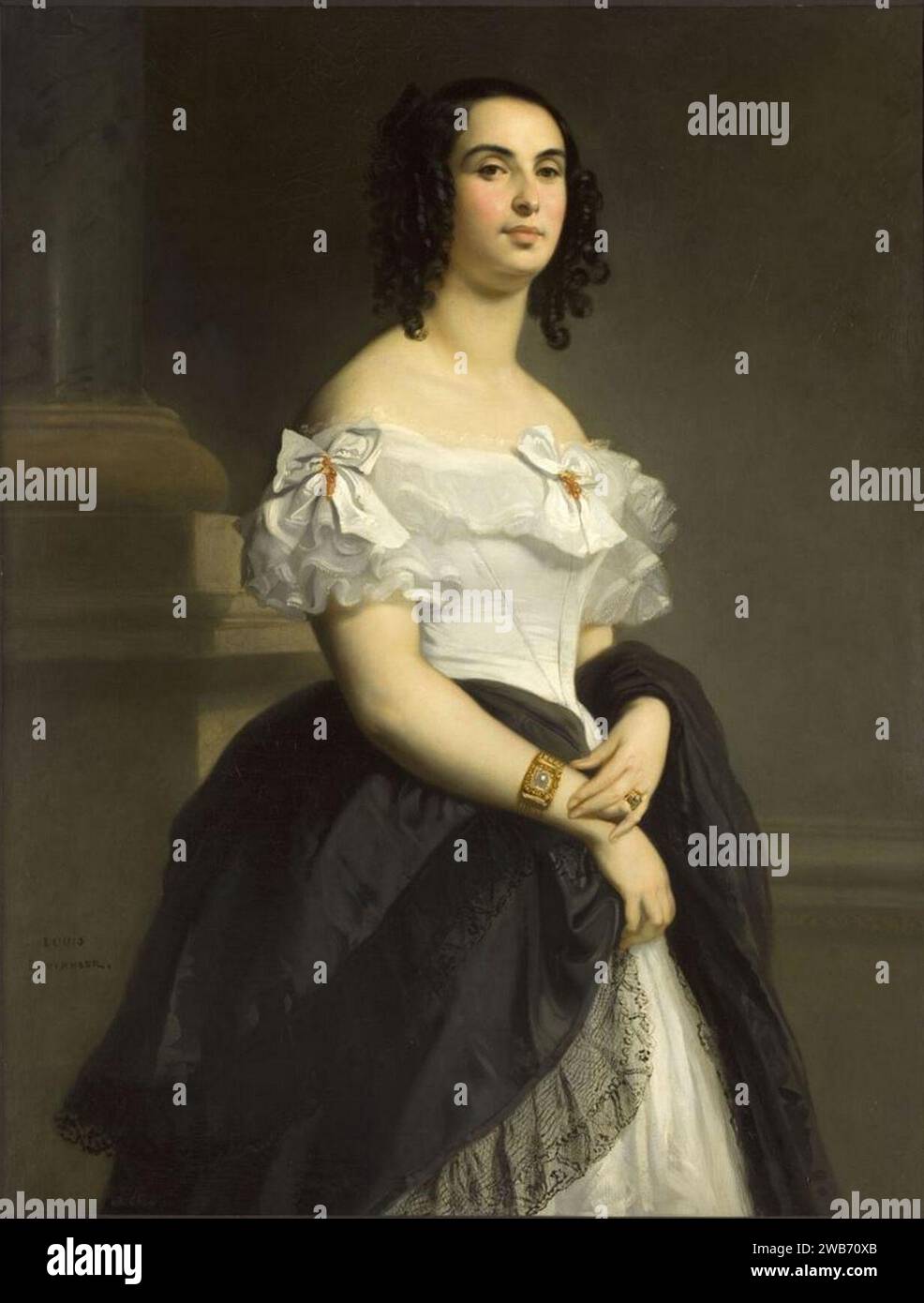 Adele Hugo by Louis Boulanger Stock Photo - Alamy