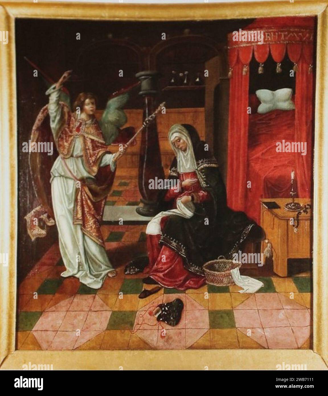 Adriaen van Overbeke - The annunciation to St Anne - Petrikirche ...