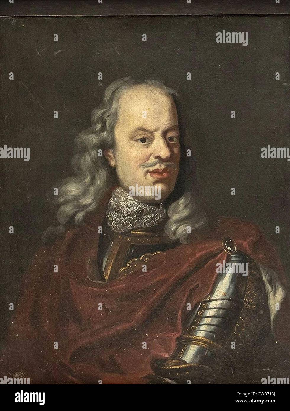 After Jan Frans van Douven- Portrait of Cosimo III de' Medici in armor ...