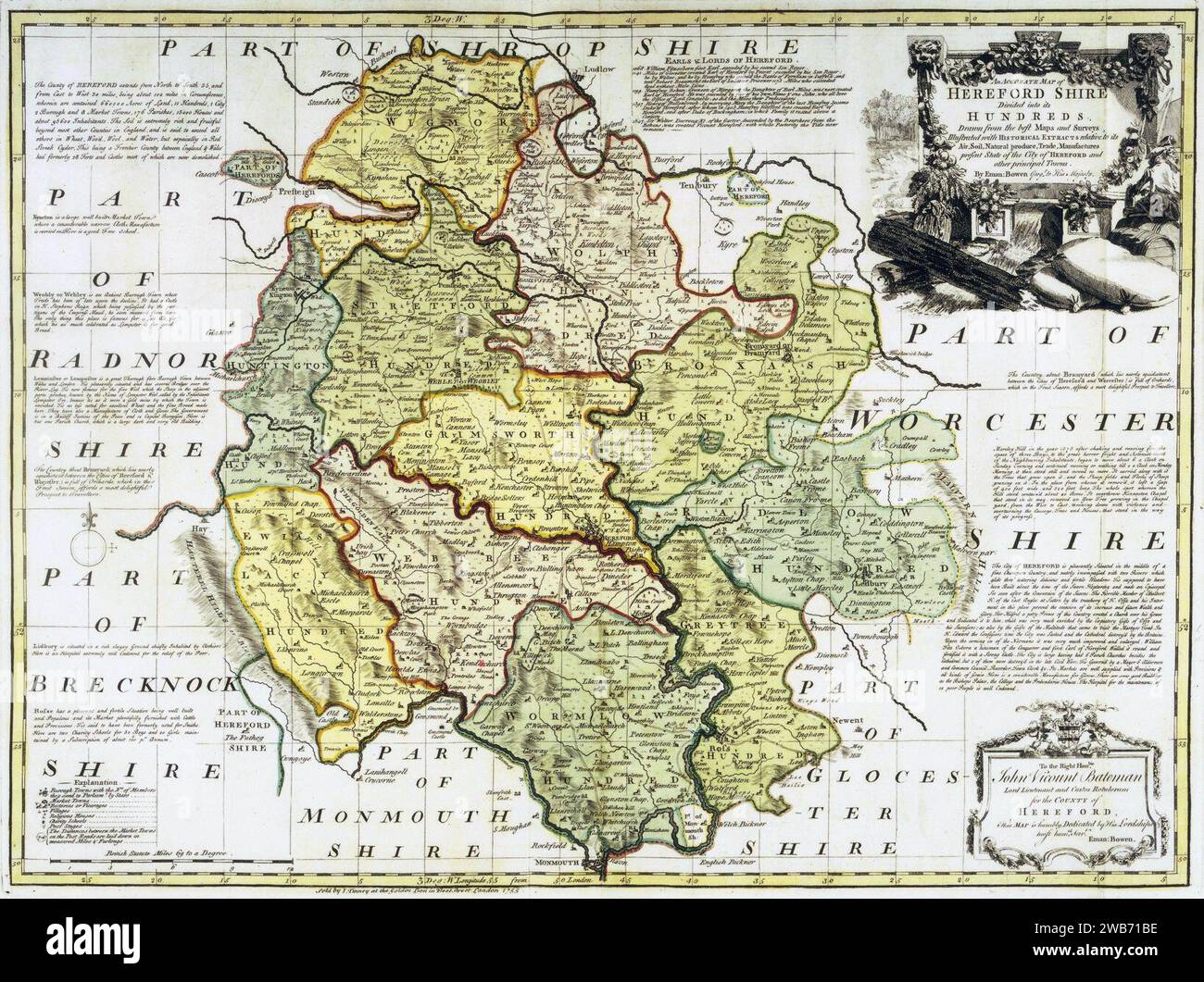 Emanuel bowen map hi-res stock photography and images - Alamy