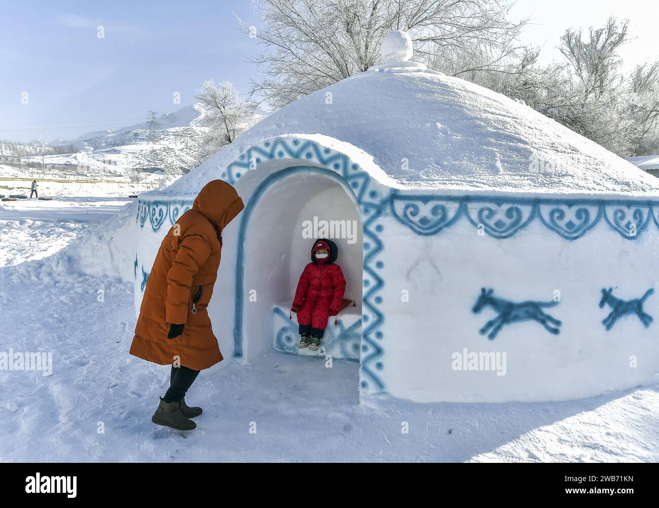 **CHINESE MAINLAND, HONG KONG, MACAU AND TAIWAN OUT** A fairy-tale snow ...