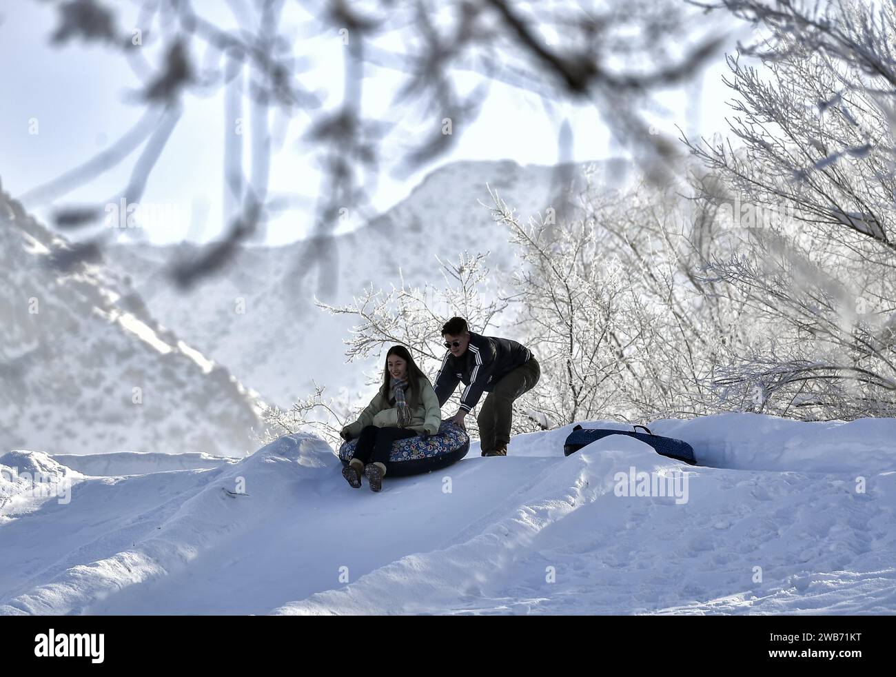 **CHINESE MAINLAND, HONG KONG, MACAU AND TAIWAN OUT** A fairy-tale snow ...