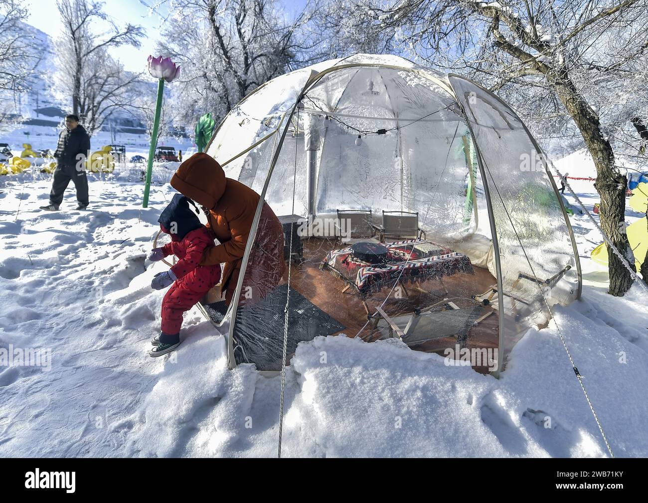 **CHINESE MAINLAND, HONG KONG, MACAU AND TAIWAN OUT** A fairy-tale snow ...