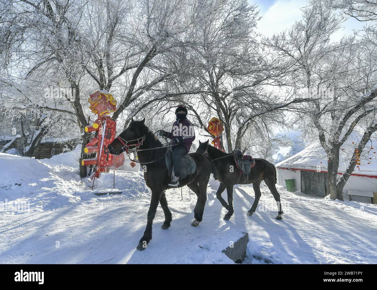 **CHINESE MAINLAND, HONG KONG, MACAU AND TAIWAN OUT** A fairy-tale snow ...