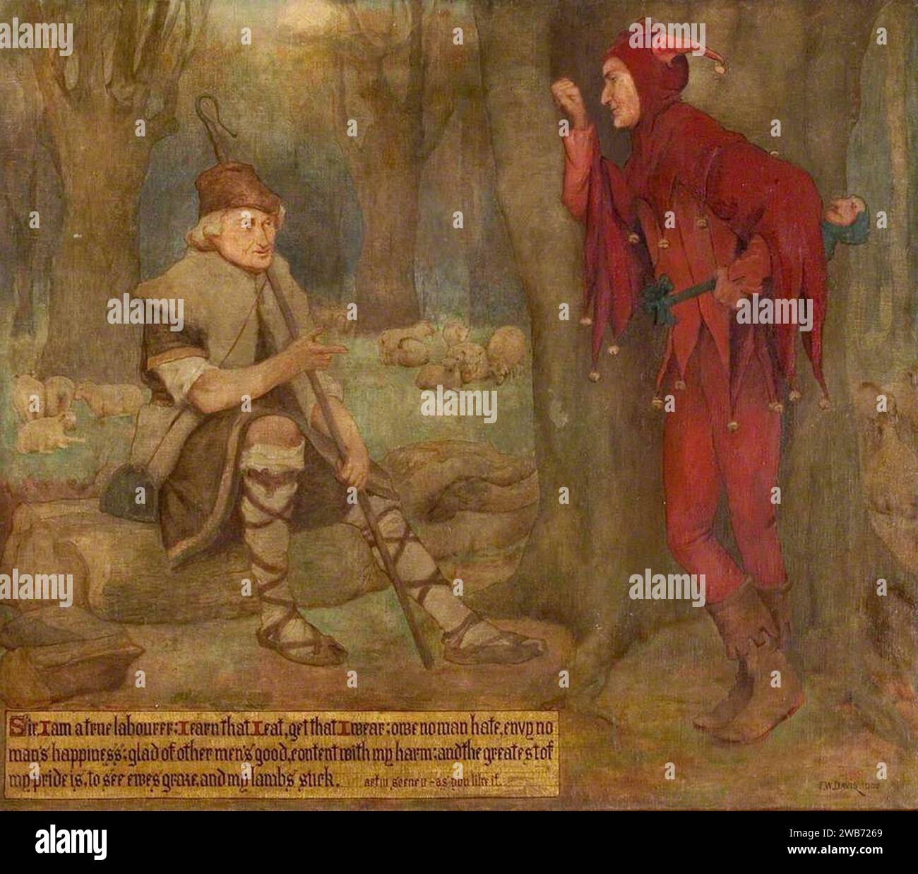 'As You Like It', Act III, Scene 2 Frederick William Davis (1862–1919 ...