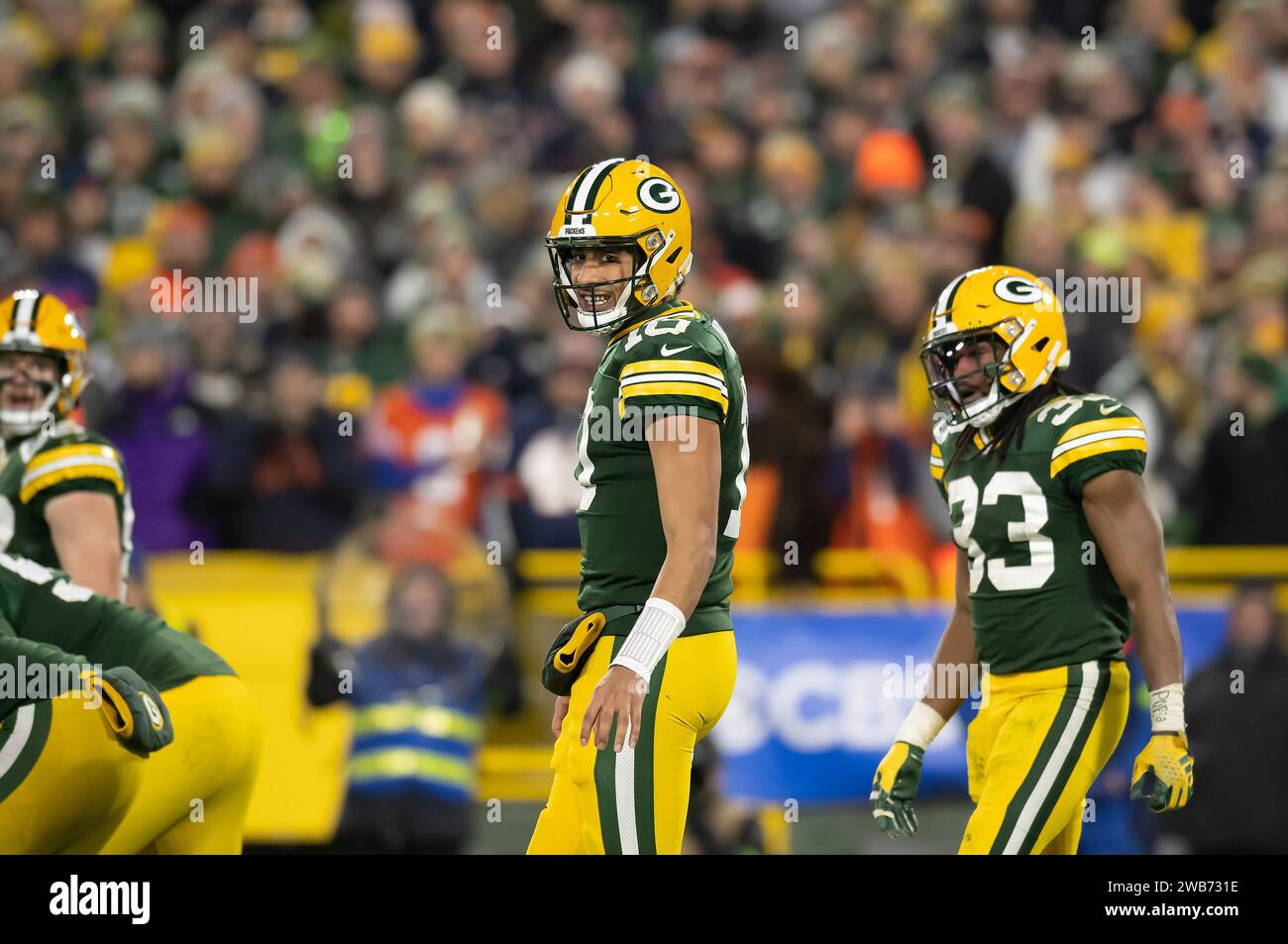 Jordan love smiles packers hi-res stock photography and images - Alamy