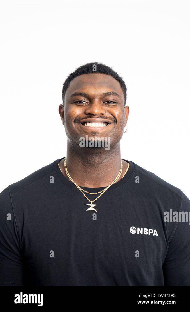 Zion Williamson poses for a portrait on October 2, 2023 in New Orleans ...