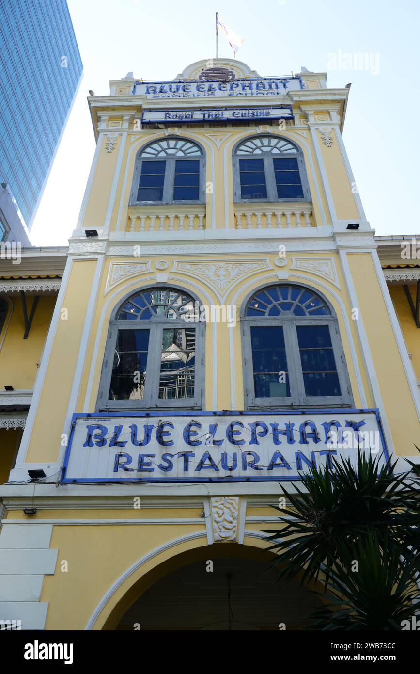 The Blue Elephant restaurant in Sathorn, Bangkok, Thailand Stock Photo ...