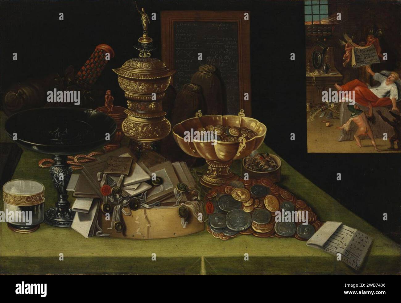 Christian van den Perre (attributed to) - Allegory of Worldly Riches ...