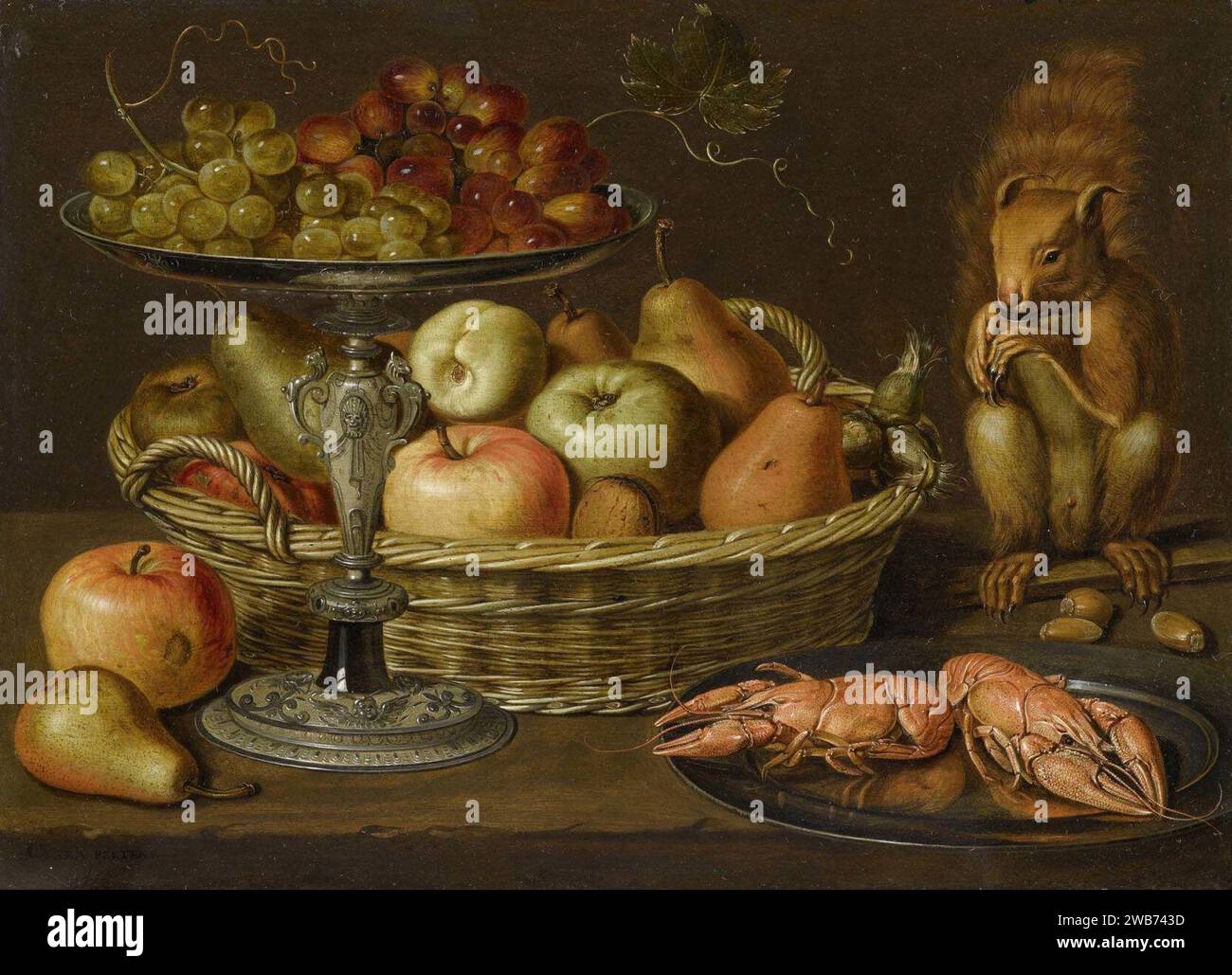 Clara Peeters - Still life with silver-gilt tazza Stock Photo - Alamy
