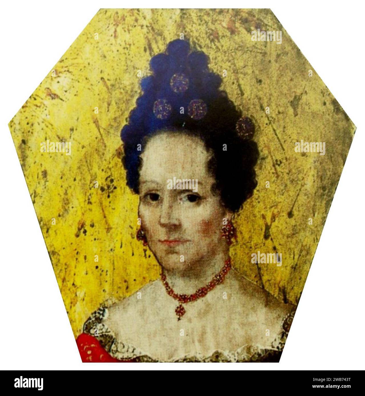 Coffin portrait of Anna Mielęcka Stock Photo - Alamy