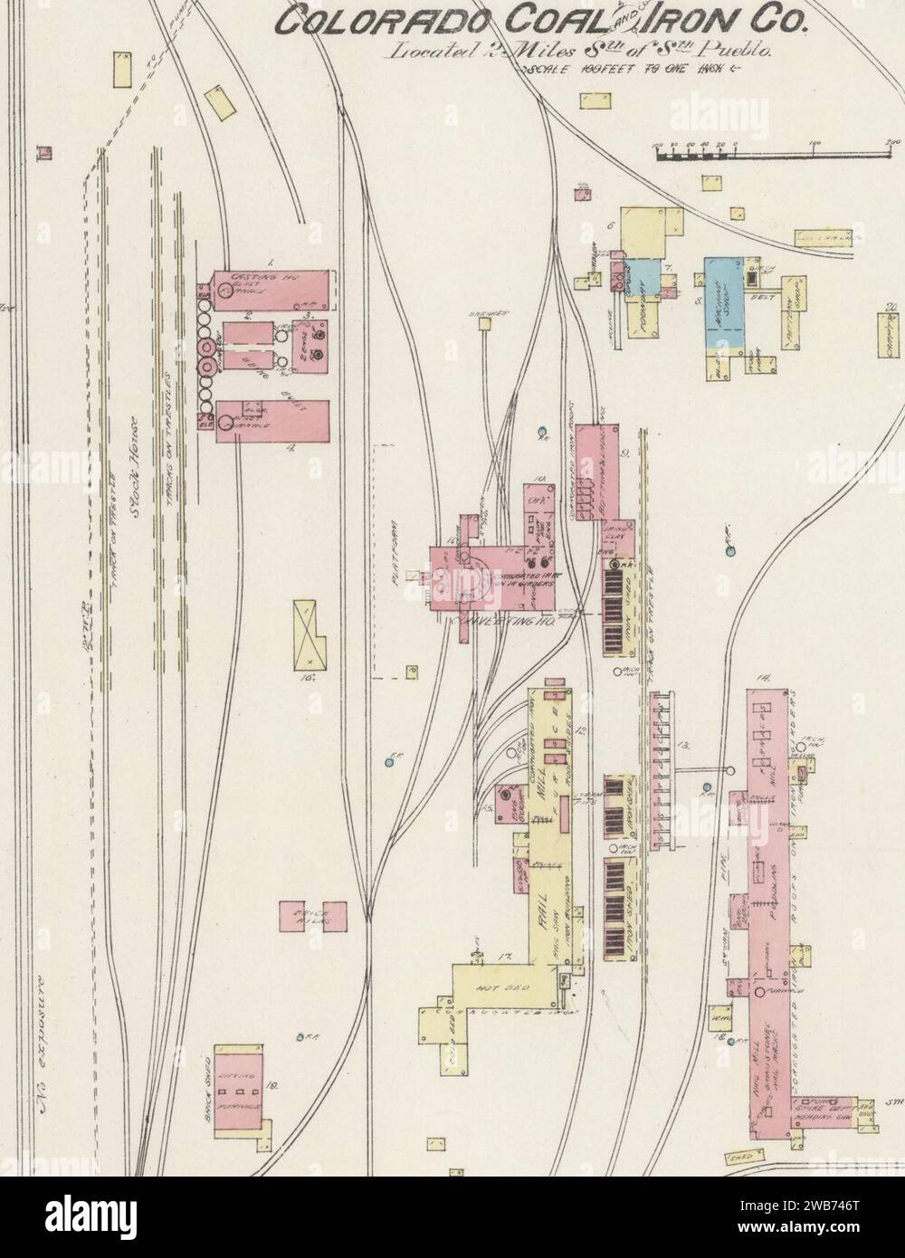 ''Colorado Coal and Iron Company'' 1883 map - from, Sanborn Fire ...