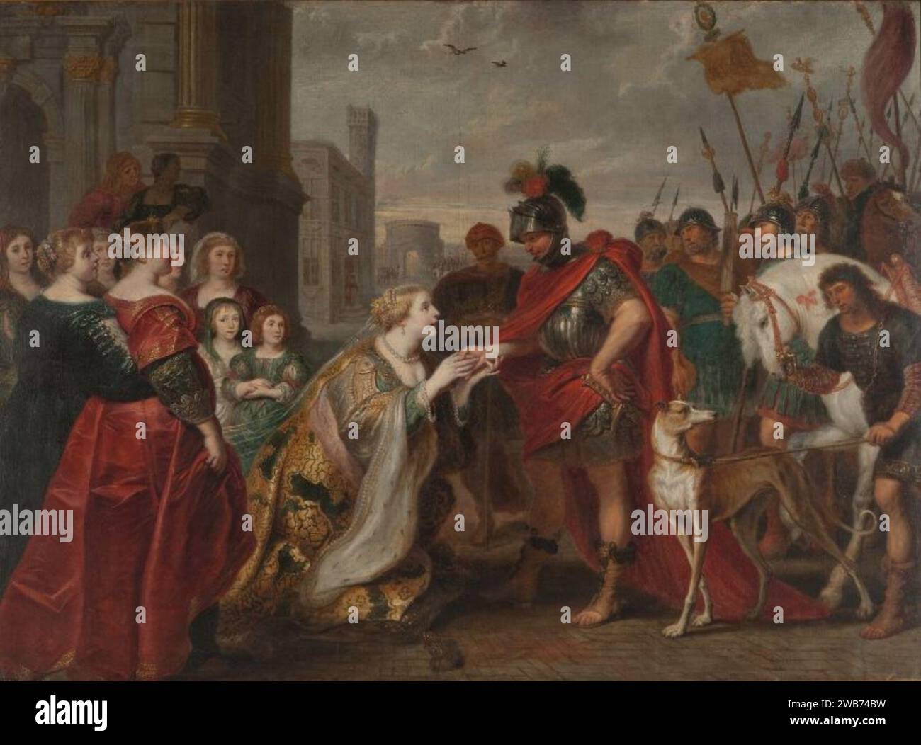 Cornelis de Vos - Cleopatra before Marcus Antonius in Tarsos Stock Photo - Alamy