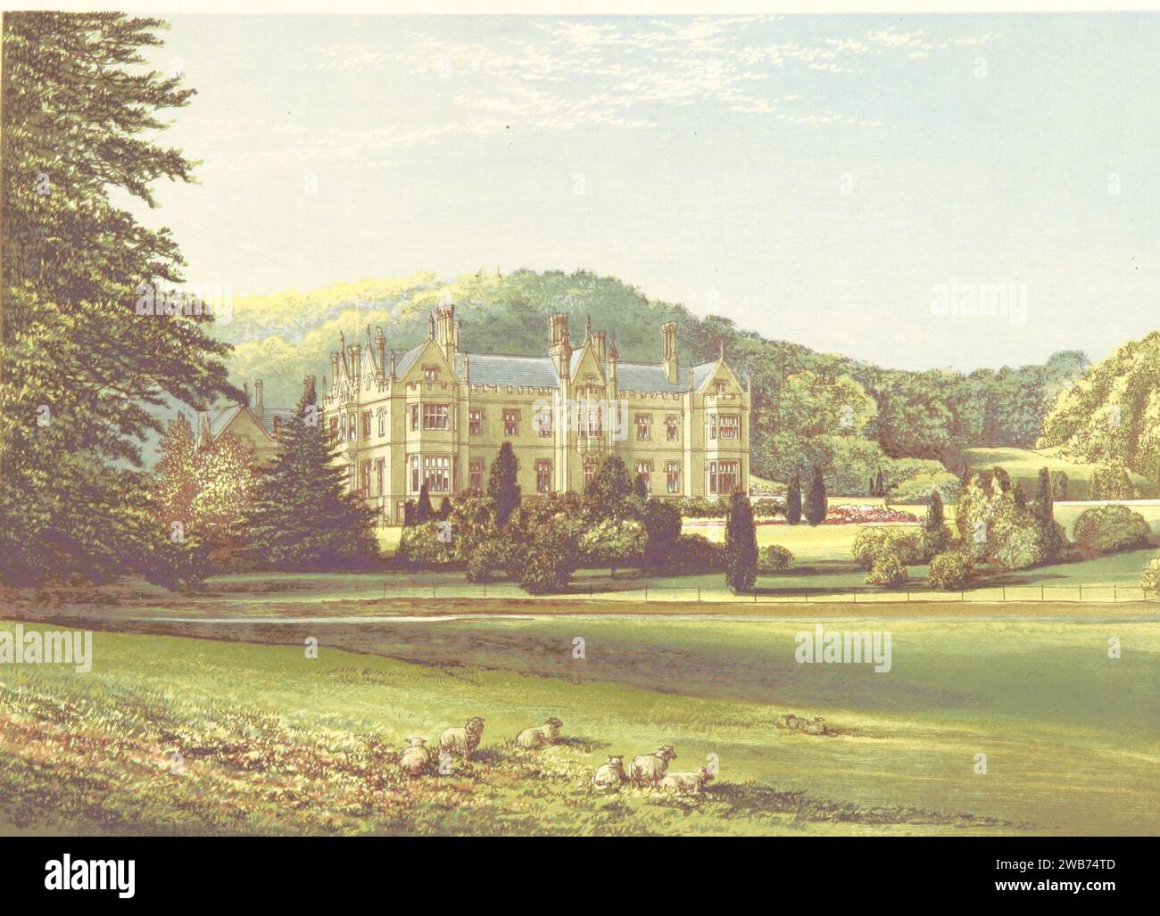 CS p3.026 - Mamhead, Devonshire - Morris's County Seats, 1879 (cropped ...