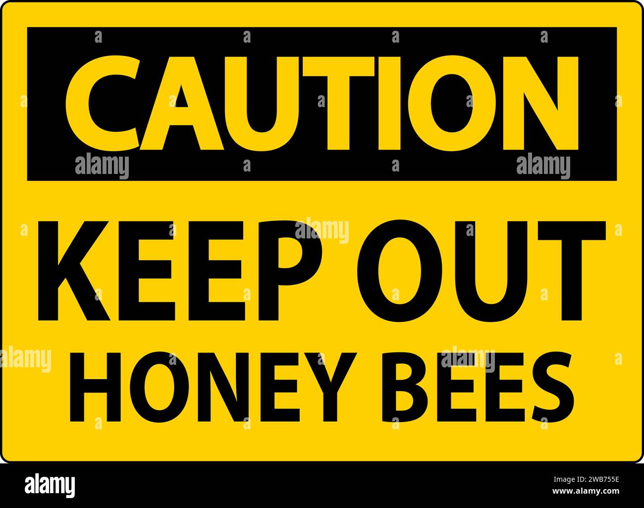 Caution honey bees hi-res stock photography and images - Alamy
