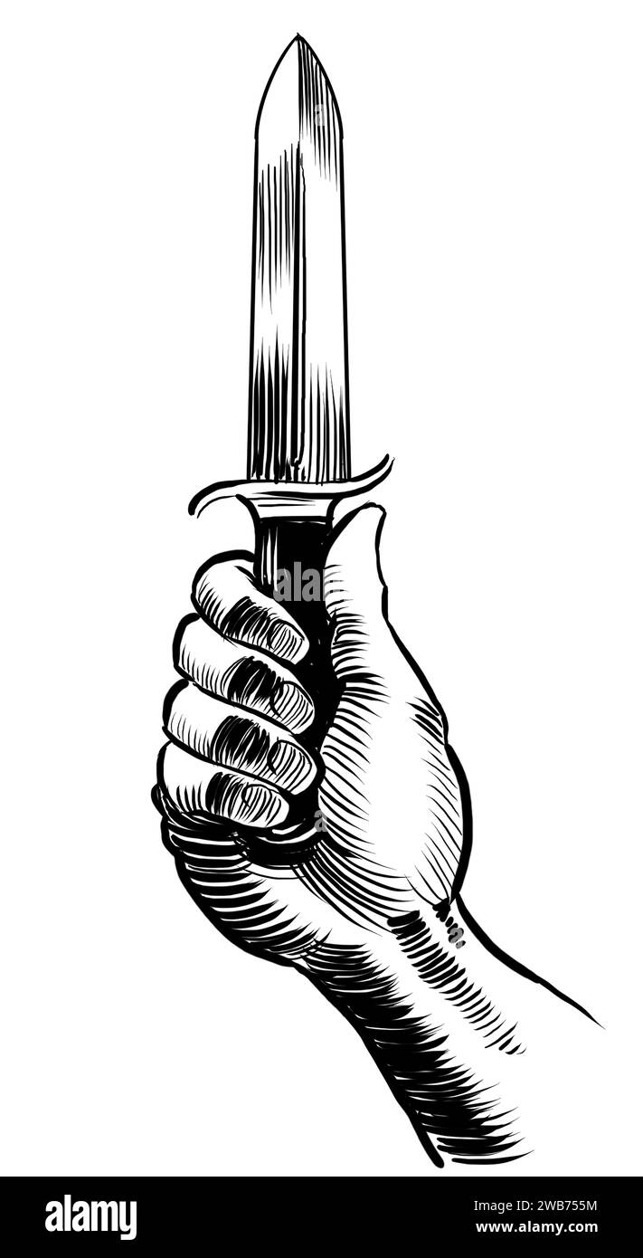 Holding dagger Cut Out Stock Images & Pictures - Alamy