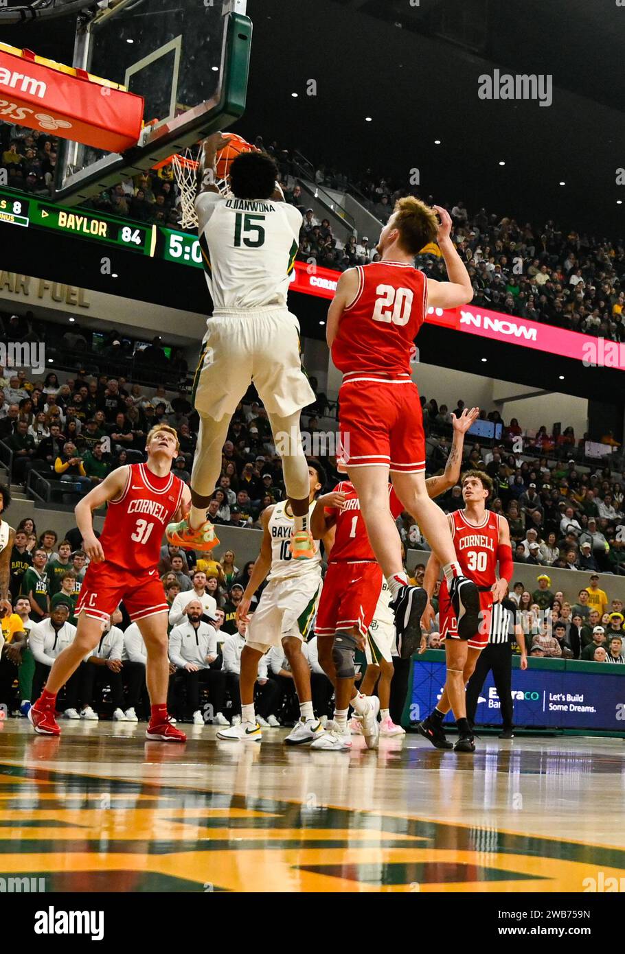 Waco, Texas, USA. 2nd Jan, 2024. Baylor Bears forward Josh Ojianwuna ...