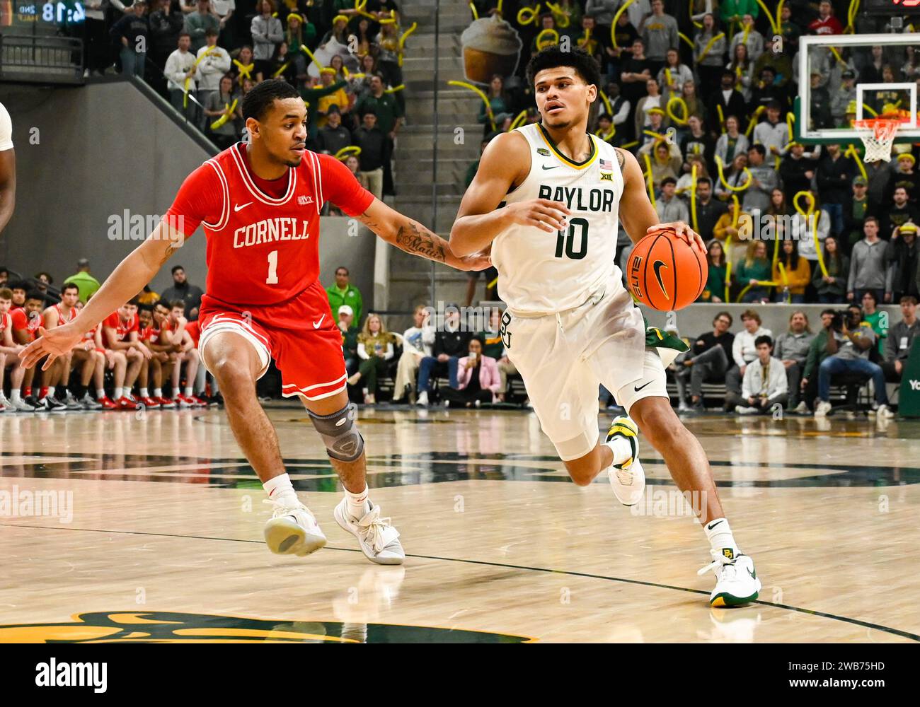 Waco, Texas, USA. 2nd Jan, 2024. Cornell Big Red guard Nazir Williams ...