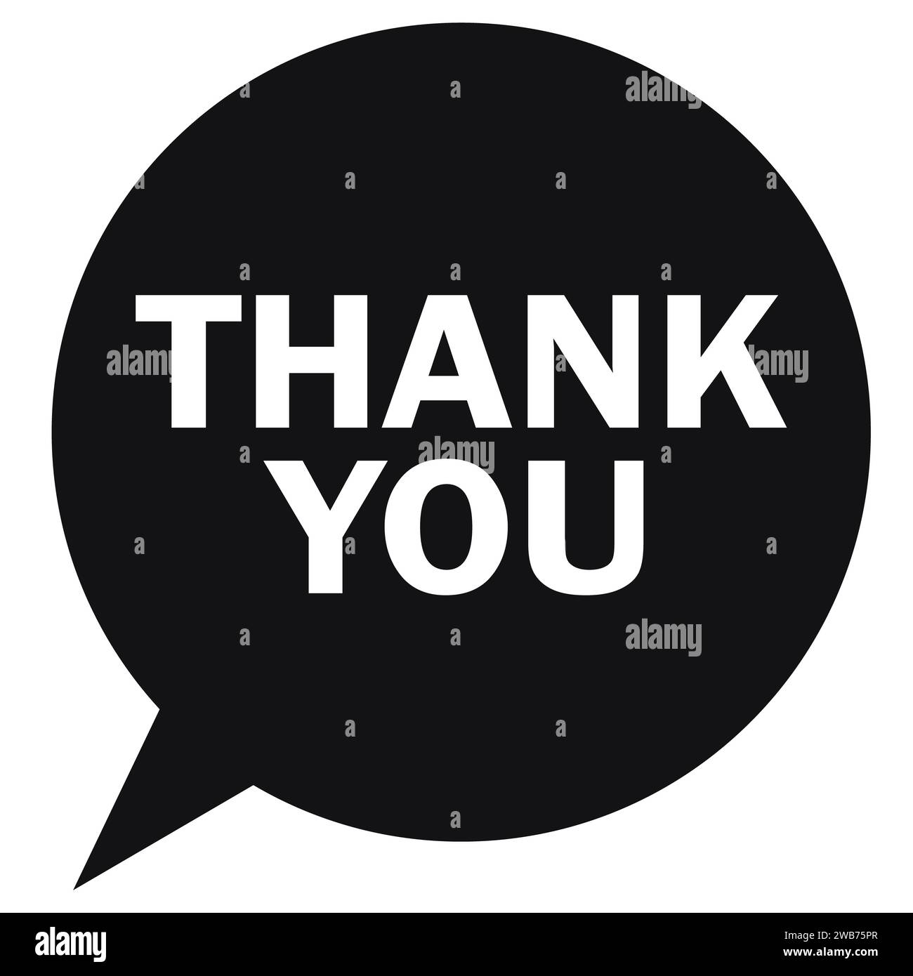 Thank you icon. Speech Bubble Thank You sign. Thank you symbol. flat ...
