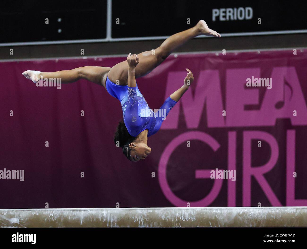 Las Vegas, NV, USA. 6th Jan, 2024. UCLA's Selena Harris competes on the ...