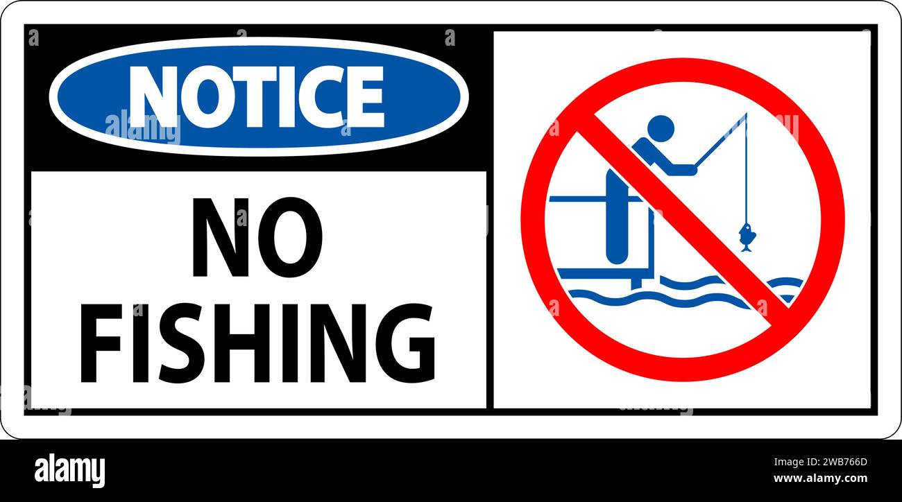 No fishing allowed sign Stock Vector Images - Alamy