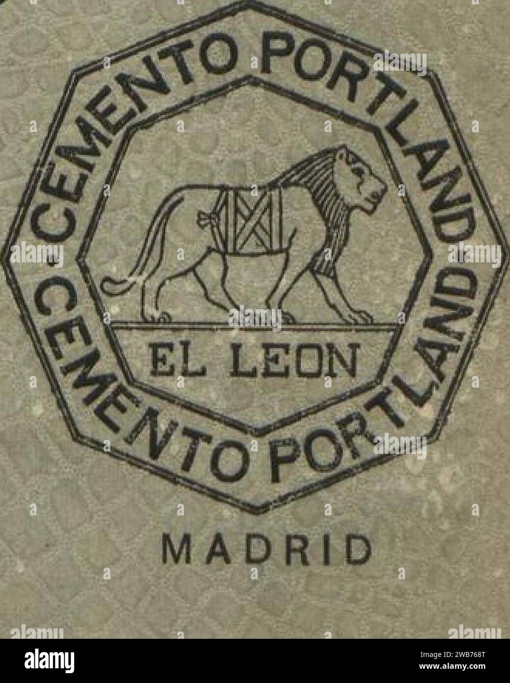 ''EL LEON CEMENTO PORTLAND MADRID'' (THE LION PORTLAND CEMENT MADRID ...