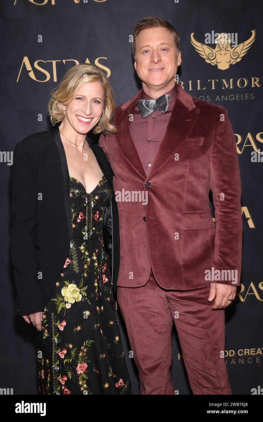LOS ANGELES, CA - JANUARY 8 Charissa Barton and Alan Tudyk at the Astra ...