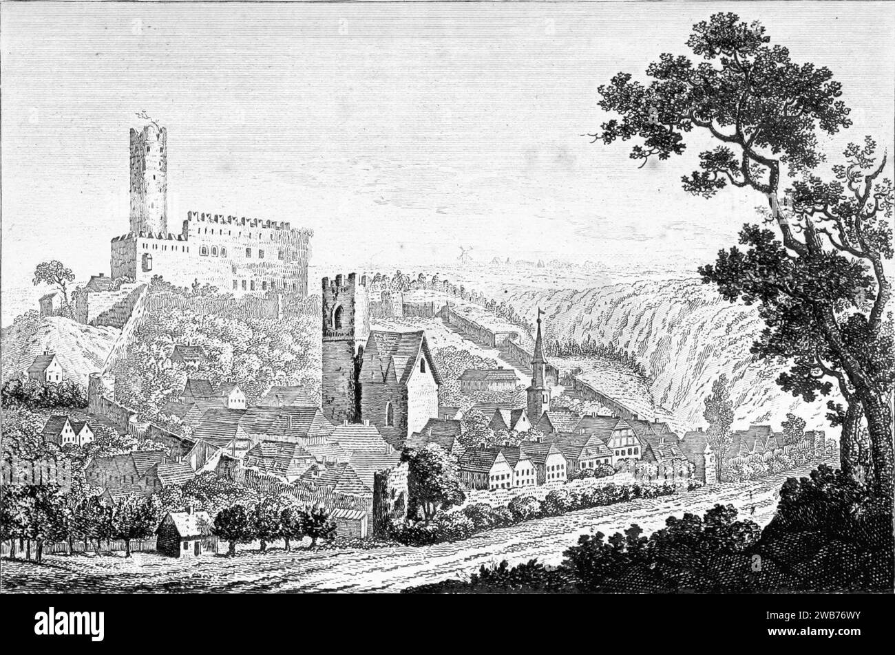 FISCHER, STUCKART(1819) Schlesien p060 - Bolkenhayn in Nieder-Schlesien ...