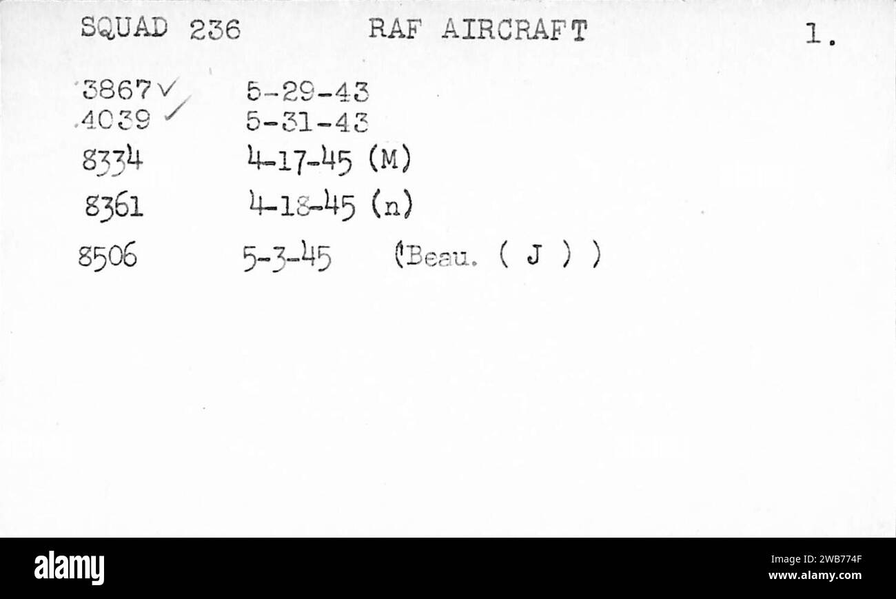 -Foreign Aviation- Royal Air Force (RAF Stock Photo - Alamy