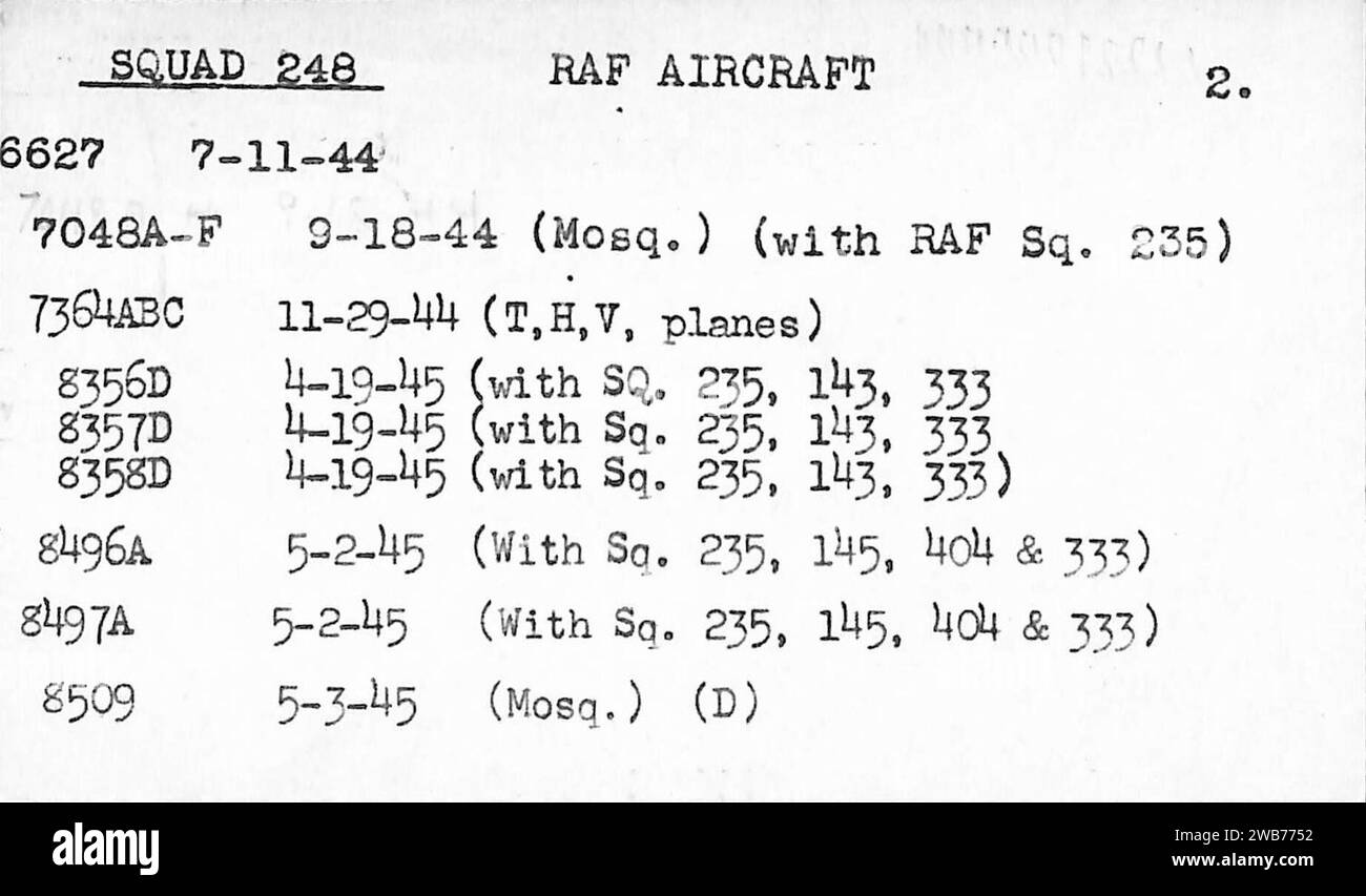-Foreign Aviation- Royal Air Force (RAF Stock Photo - Alamy