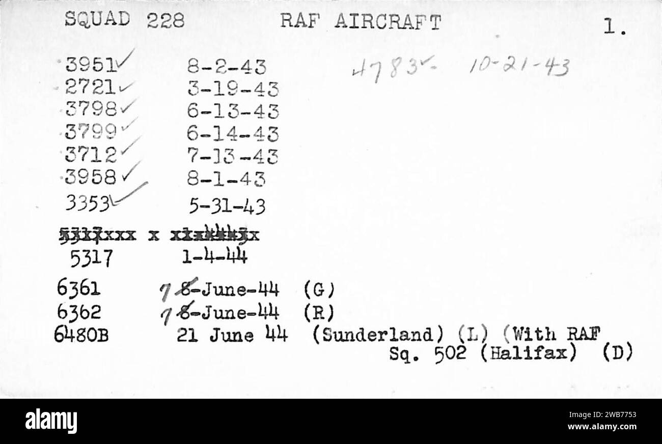 -Foreign Aviation- Royal Air Force (RAF Stock Photo - Alamy