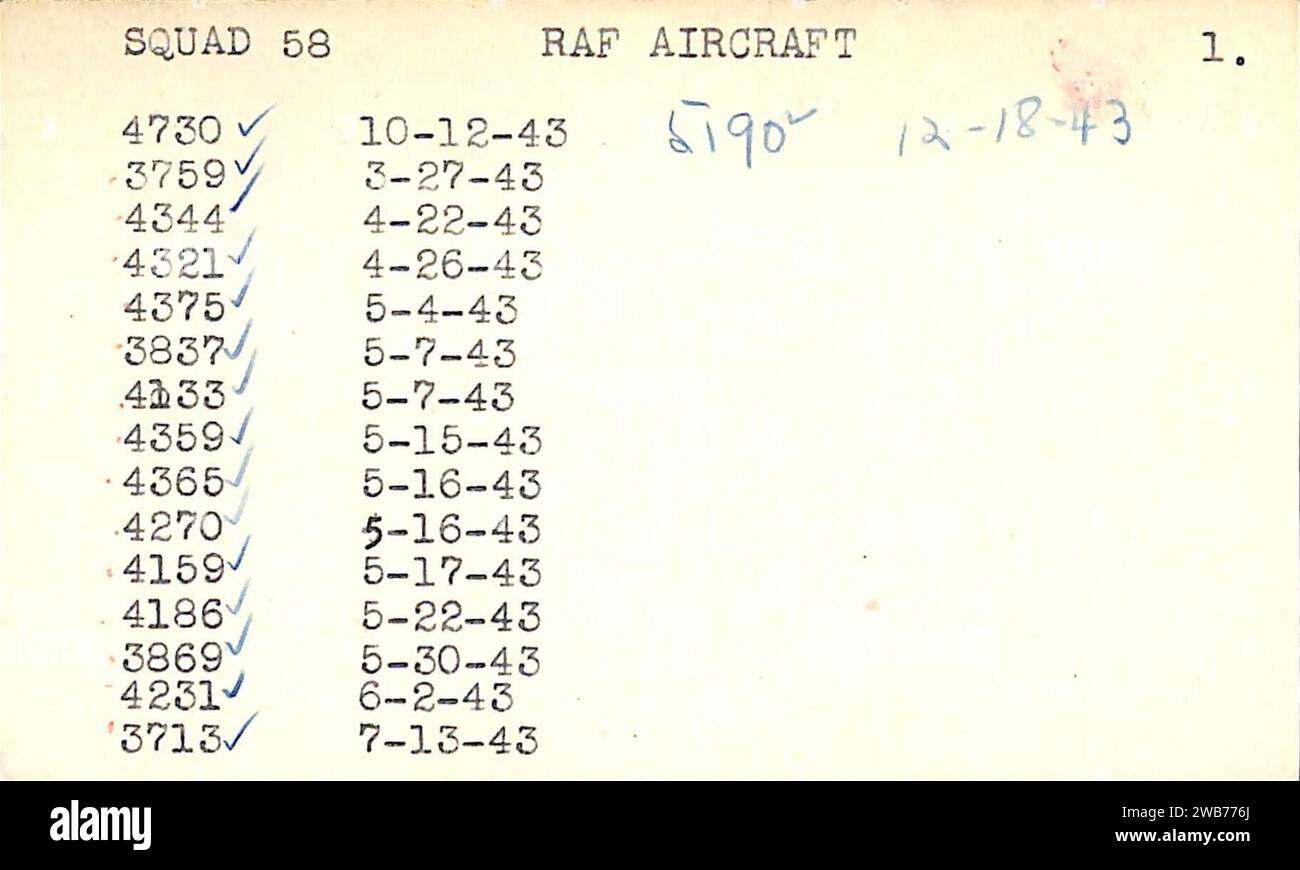-Foreign Aviation- Royal Air Force (RAF Stock Photo - Alamy